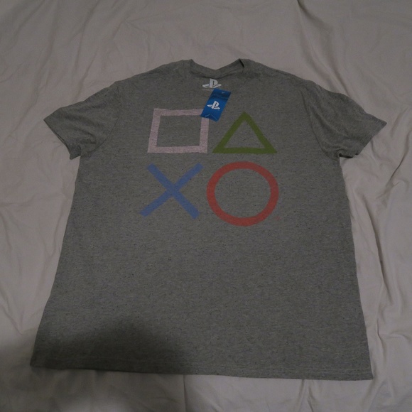 Sony | Shirts | Sony Playstation Shapes Speckled Tshirt Nwt | Poshmark